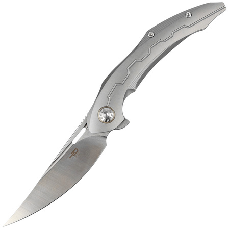 Bestech Marukka Grey Titanium, Stonewashed/Satin M390 by Kombou Knife ...