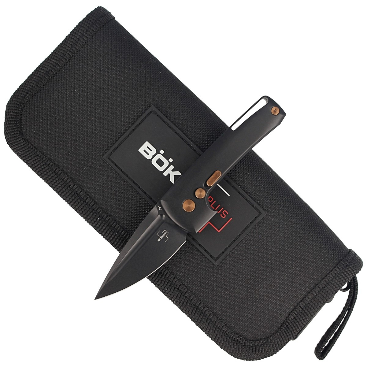 Böker Plus Harlock Mini by Darriel Caston automatic knife (01BO392) | KnivesMania ⚔️