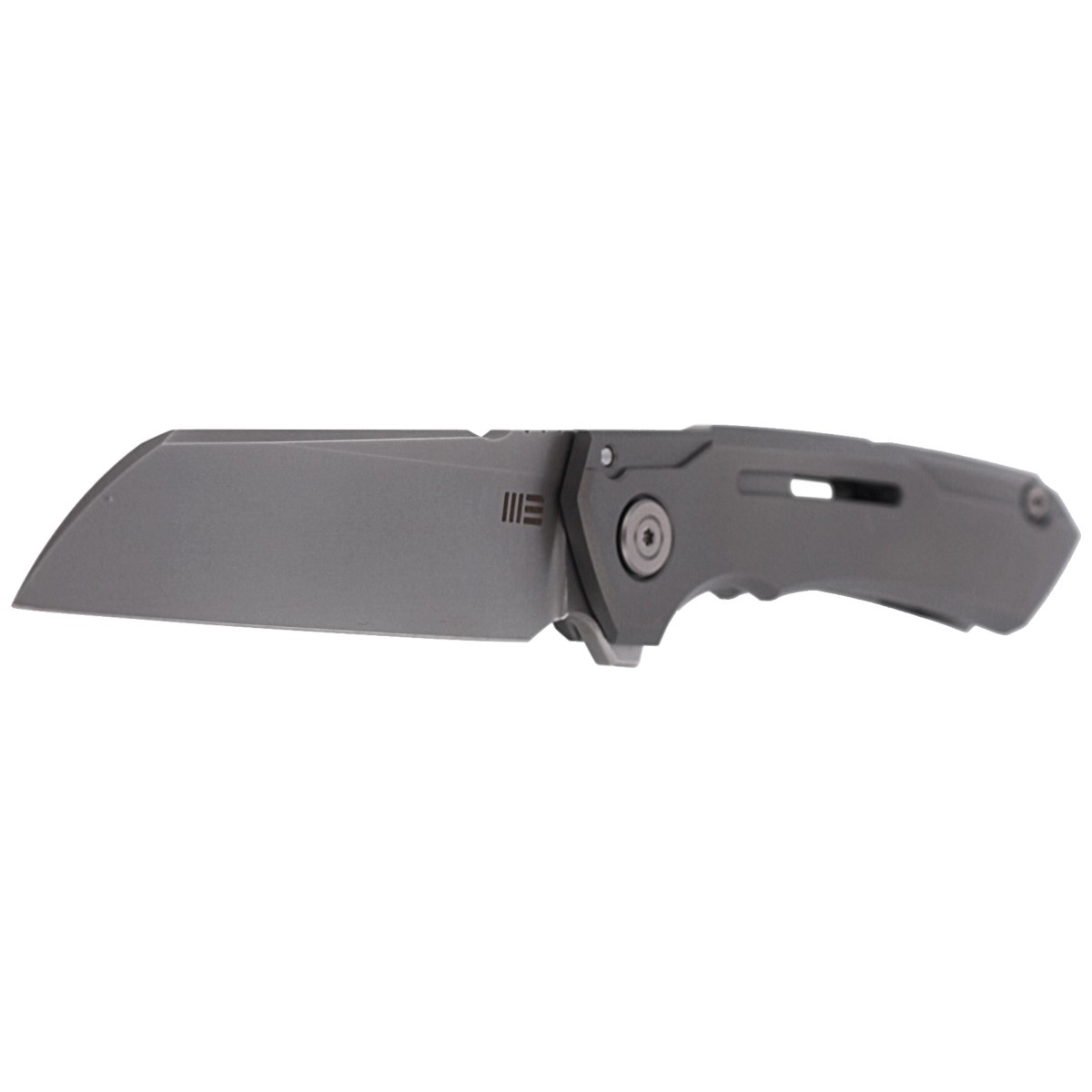 WE Knife Mini Buster Gray Titanium, Polished Bead Blasted CPM 20CV by ...